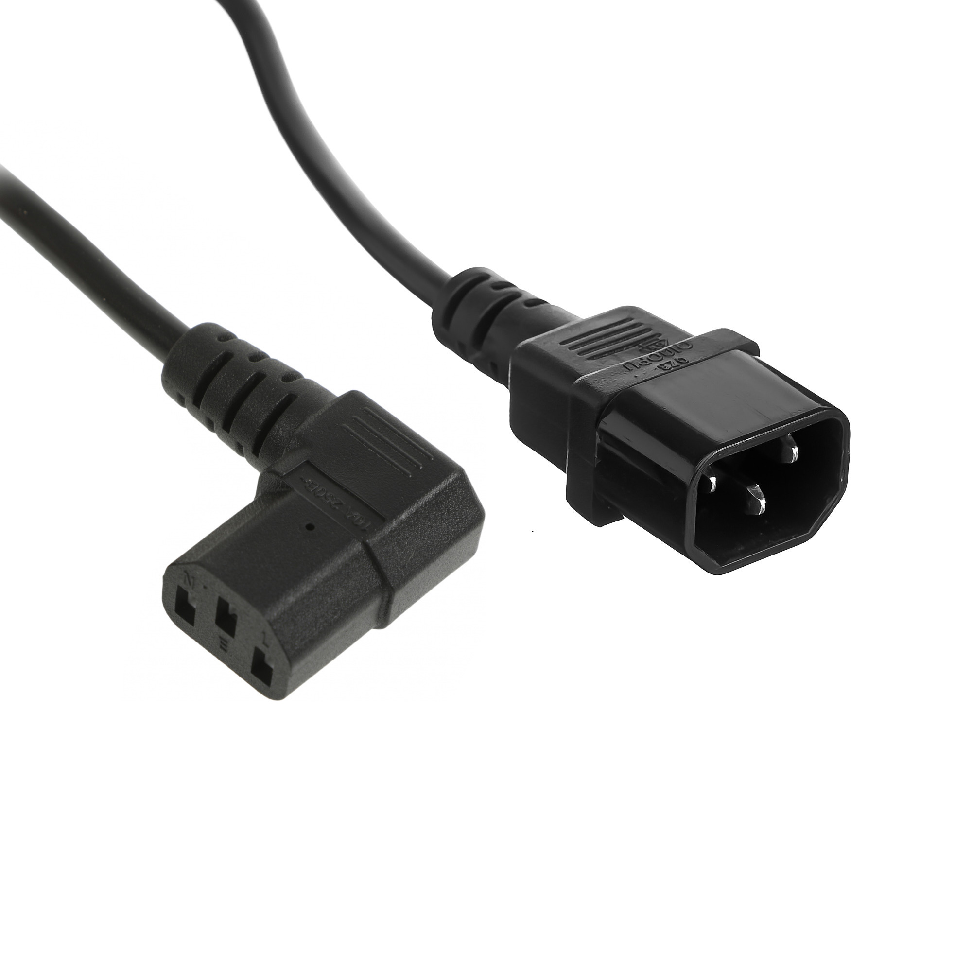 Каталог - Кабели и переходники - Кабели питания - C14 - C13 угловой