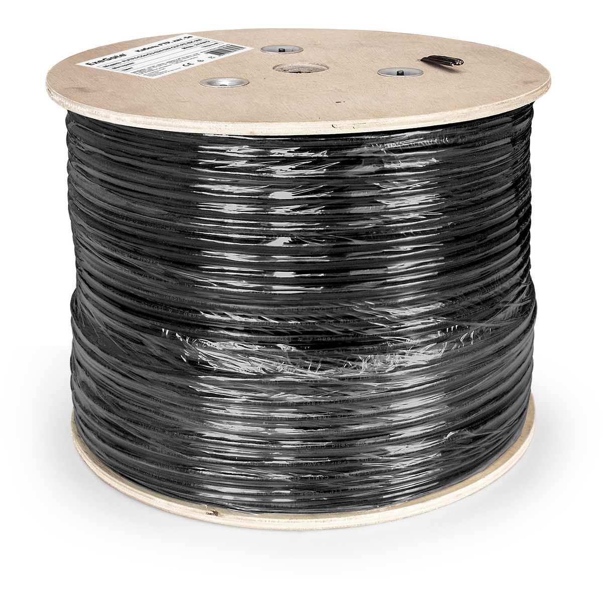 Кабель ExeGate FUTP4-C5e-CU-S24-SW-OUT-PE-BK-305-FLUKE FTP