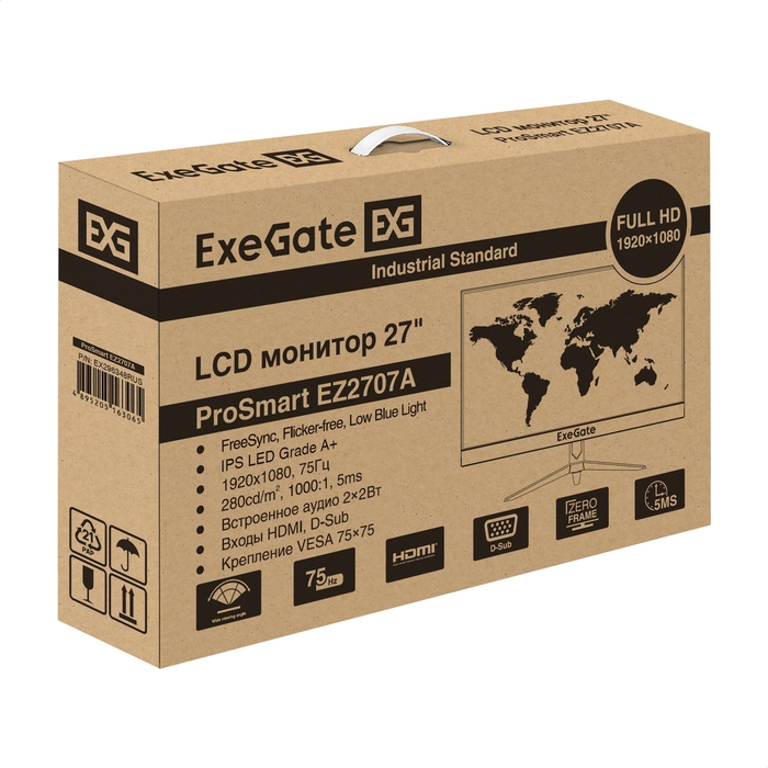 Монитор 27" ExeGate ProSmart EZ2707A